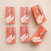 China Stainless Steel Double Edge Razor Blades 0.1mm Men Safety Barber Shaving for sale