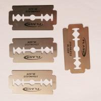 China Double Edge Salon Disposable Safety Stainless Steel Strip Shave Razor Blade 0.1mm for Men Shaving for sale