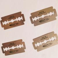 China Double Edge Salon Disposable Safety Stainless Steel Strip Shave Razor Blade 0.1mm for Men Shaving for sale