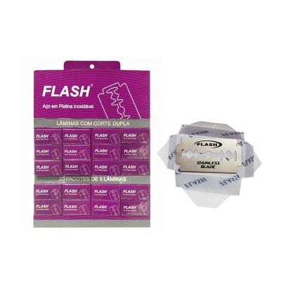 China Double Edge Safety Razor Blades Stainless Steel 0.1mm 50000pcs for Men Shaving for sale