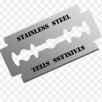 China Stainless Steel Double Edge Safety Razor Blades 0.1mm Sharp Barber Straight Razor for sale