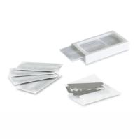 China Stainless Steel Double Edge Safety Razor Blades 0.1mm Sharp Barber Straight Razor for sale