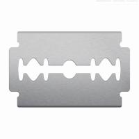 China 100 Pcs Stainless Steel Razor Blades for Hairdressing Shaving Salon Barbers 0.1mm for sale