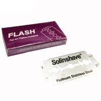 China 100 Pcs Stainless Steel Razor Blades for Hairdressing Shaving Salon Barbers 0.1mm for sale