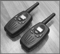 China 1 watt T628 long range mobile radio walkie talkie pair black color for sale