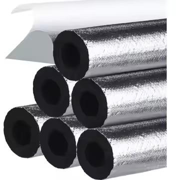 China Rubber Foam Pipe Pre-cut with Aluminium Foil for sale