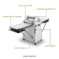 China Stand Type Roller Length 520mm SS Croissant Dough Sheeter Machine 0.4KW for sale