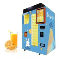 China Auto Multipayments Fresh Orange Juice Vending Machine With Display Screen for sale