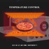 China 304 Stainless Steel Automatic Electric Conveyor Pizza Oven Machine 6.7Kw for sale