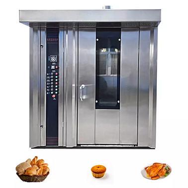 China Industrial 16 32 64 Trays Electric Rotary Oven For Bakery Bread Baking  Three Phase for sale
