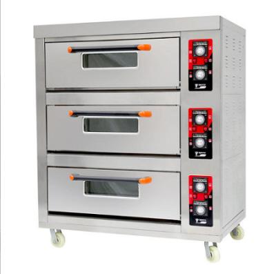 China 220V 50Hz 3 Deck Electric Baking Oven Commercial Electric Deck Oven for sale