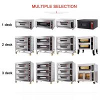 China 6 trays Triple Deck Pizza Oven Machine 0.3Kw for restaurant canteen for sale