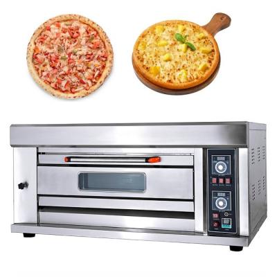China 0.1Kw Single Deck Pizza Oven Machine  Gas Baking Oven Low Energy Consumption for sale