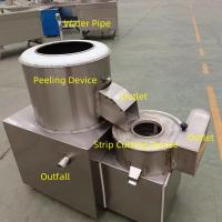 China Automated Fruit Vegetable Processing Machine 200kg/H Potato Peeling And Slicing Machine for sale