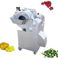 China Restaurant Sus304  Commercial Vegetable Fruit Chopper Potato Slicer Machine 1.5KW for sale