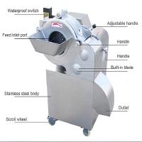 China 800-1000KG/H Vegetable Fruit Dicing Machine Commercial Carrot Cutter for sale
