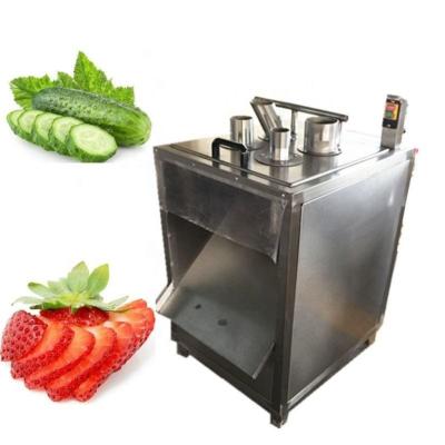 China Stainless Steel Vegetable Slicer Machine Industrial Fruit Cutting Machine 0.75KW for sale