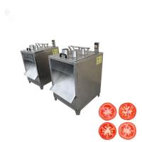 China Stainless Steel Vegetable Slicer Machine Industrial Fruit Cutting Machine 0.75KW for sale