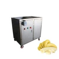 China Manual Feeding Green Raw Banana Peeling Machine Plantain Peeler Machine 400KG/H for sale