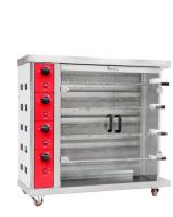 China Stainless Steel 3 Rods Chicken Rotisserie Oven Machine Mobile 380volt for sale