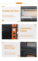 China 2 Deck Bakery Electric Pizza Deck Oven Countertop for sale