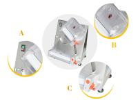 China 0.37KW Automatic Pizza Making Machine , Pizza Dough Presser Elecrtic Energy for sale