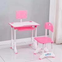 China Adjustable Kids Study Table and Chair Set 3-18 Years 72x44x60-70cm for sale