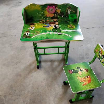 China Adjustable Height Childrens Desk and Chair Set with Storage for Ages 5-10 for sale