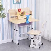 China Luxury Toddler Study Table And Chair Combo 2 Year Old With LED Lamp Reading Board for sale