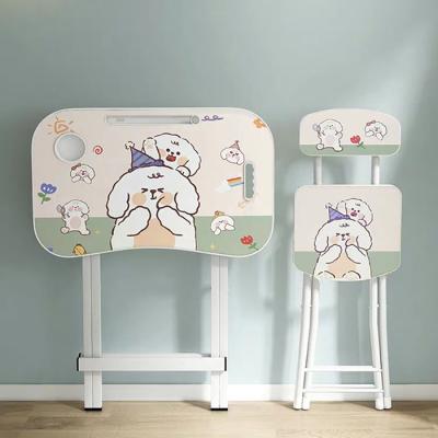 China Foldable Kids Study Desk and Chair Set 60x40x60 cm Nordic Design for Ages 2-5 for sale