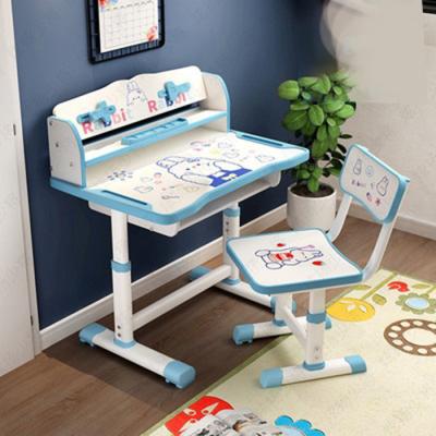 China Height Adjustable Children Study Desk and Chair Set 68x45x70 cm Ergonomic Writing Table for sale