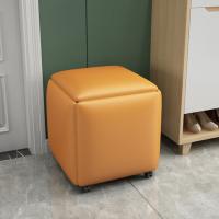 China Upholstered 5 In 1 Cube Stool Seat Magic For Bathroom Storage PU Leather for sale