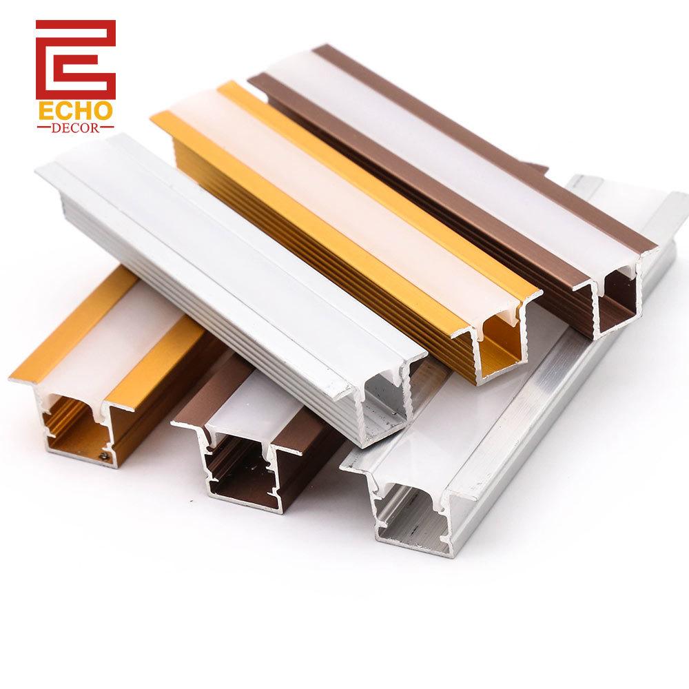 aluminum LED channel, cove lighting profiles, indirect ceiling lights, smart home lighting, LED strip diffuser, modern ceiling design