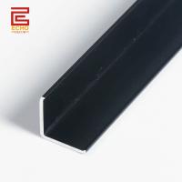 China Black L Shaped Tile Edging Trim Exterior Corner Bead Metal Shower Niche Trim for sale