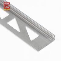 China 10mm Smart Flat Edge Tile Trim Chrome Metal Angle Trim For External Corners for sale