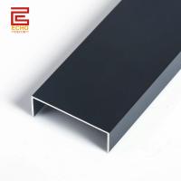 China Black Aluminum U Shaped Tile Edge Trim for Ceiling Protection for sale
