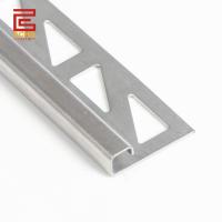 China Stainless Steel Square Tile Trim Wall Edge Tile Trim For External Corners for sale