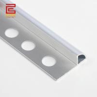 China Aluminum Metal 10mm Tile Edge Trim Waterproof For Shower Bathroom for sale