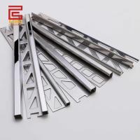 China Customized 201 304 316 Stainless Steel Beading For Tiles Straight Tile Edge Trim 8mm for sale