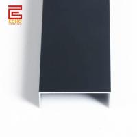 China Flat Bar Aluminium Chrome Tile Edge Trim Matte Black For Wall And Floor Decor for sale