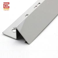 China Waterproof Outside Corner Metal Tile Trim Stainless Steel Beveled Edge Tile Trim for sale