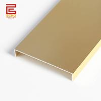 China Matte Gold Listello Tile Border Trim Aluminum Metal Tile Trim For Kitchen for sale