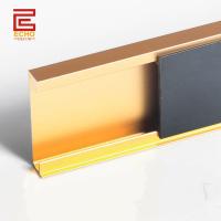 China Quick Install Aluminum U Shaped Tile Trim With Base For Tile Transition Strip for sale