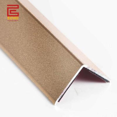 China 15mm Aluminum Tile Trim V Cap Self Adhesive Tile Edge Trim Finishing for sale