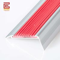 China Aluminum Rubber Stair Nosing Trim Stair Edging Trim For Flooring Steps for sale