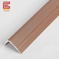 China Non Slip Stair Nose Trim Metal Brown External Tile Edge Trim On Stairs for sale