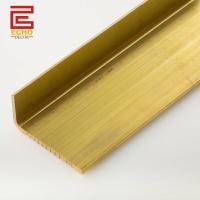 China Outdoor Stair Tread Trim Molding Solid Brass Tile Stairs Edge Trim for sale