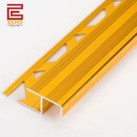 China Aluminium Square Floor Tile Edge Trim Metal Bullnose Trim For Stairs for sale