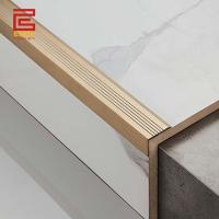 China Stainless Steel Stair Nosing Trim for Concrete Steps 25-40mm Wide for sale