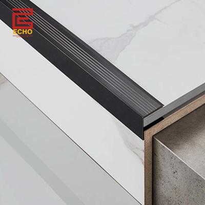 China Square Stair Nosing Trim Stainless Steel for Tiled Steps for sale